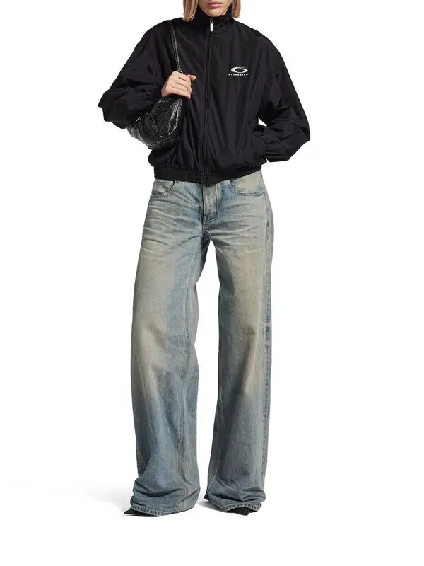 Balenciaga Wide-leg Baggy Denim Trousers - Multicolor