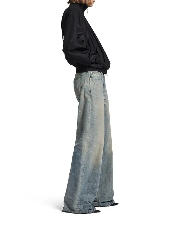 Balenciaga Wide-leg Baggy Denim Trousers - Multicolor