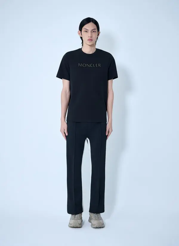 Moncler Logo Motif T-shirt - Black