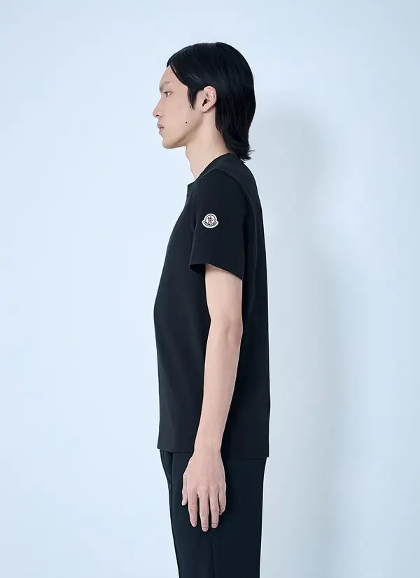 Moncler Logo Motif T-shirt - Black