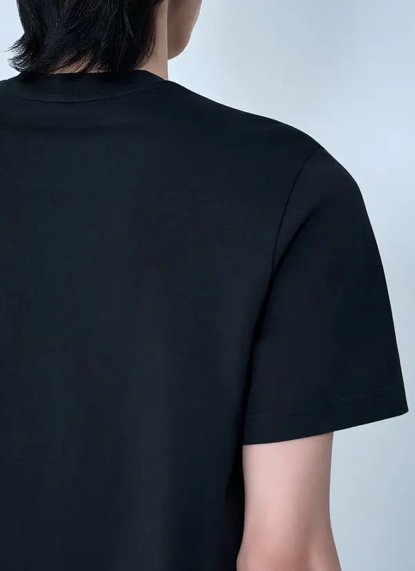 Moncler Logo Motif T-shirt - Black