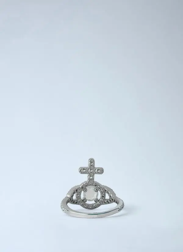 VIVIENNE WESTWOOD Olympia Ring With Crystal Embellishments