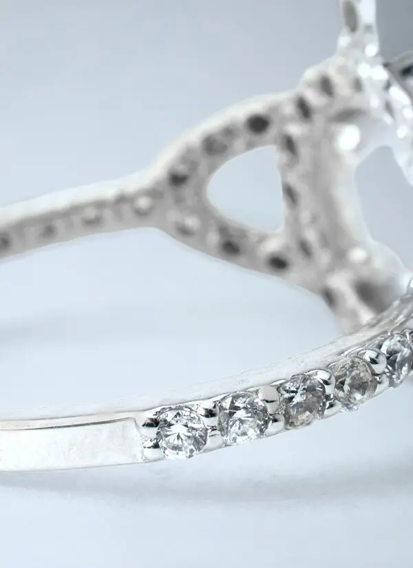 VIVIENNE WESTWOOD Olympia Ring With Crystal Embellishments