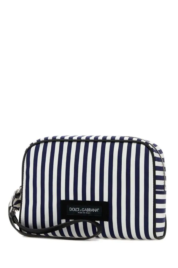 Dolce & Gabbana Embroidered Poplin Clutch
