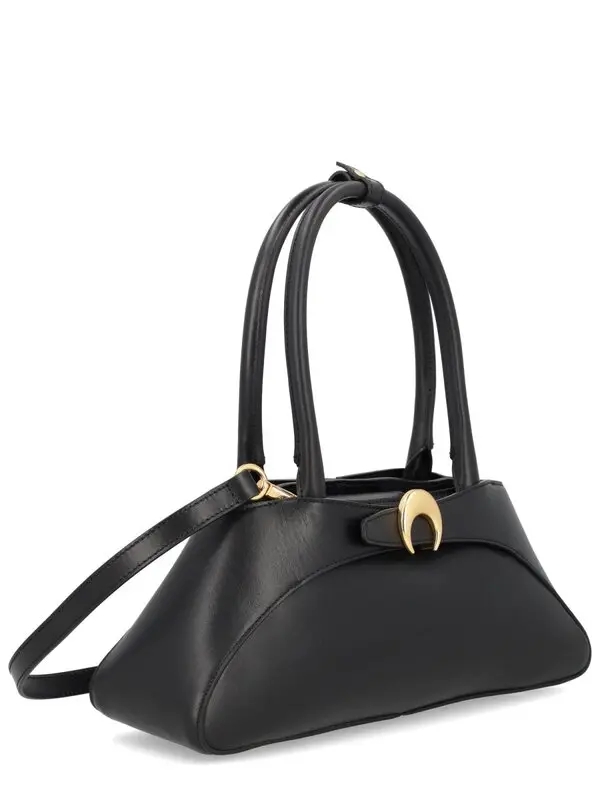 MARINE SERRE Aurora Baguette Bag - Black