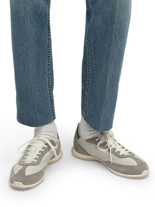 Celine Calfskin Suede Lace Up Sneakers