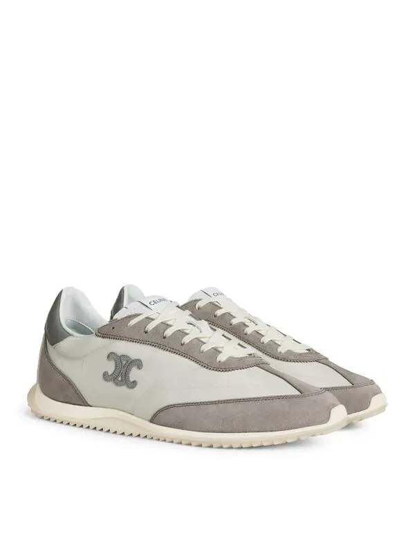 Celine Calfskin Suede Lace Up Sneakers