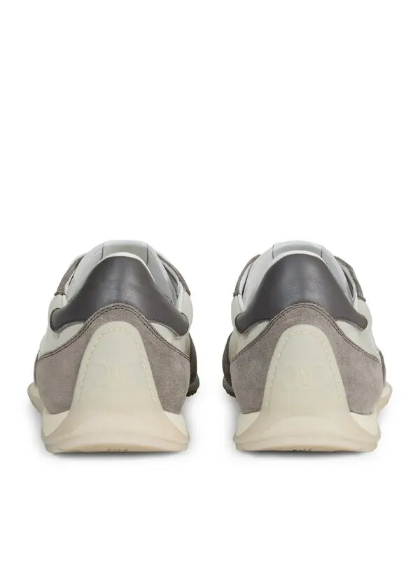 Celine Calfskin Suede Lace Up Sneakers