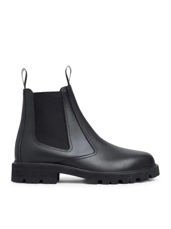 Celine Leather Chelsea Boots - Black