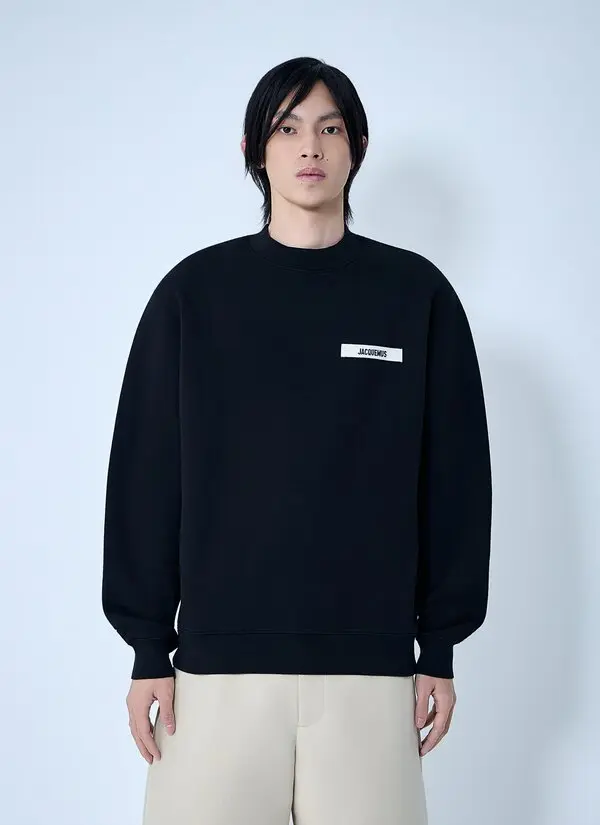 Jacquemus Le Camionneur Cotton Blend Sweatshirt - Black