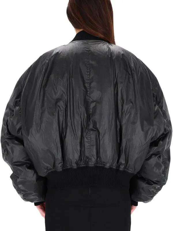Rick Owens Oversized Cotton Blend Bomber Jacket
