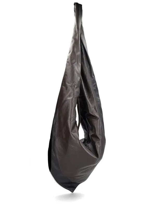 LEMAIRE Leather Bag Scarf - Black