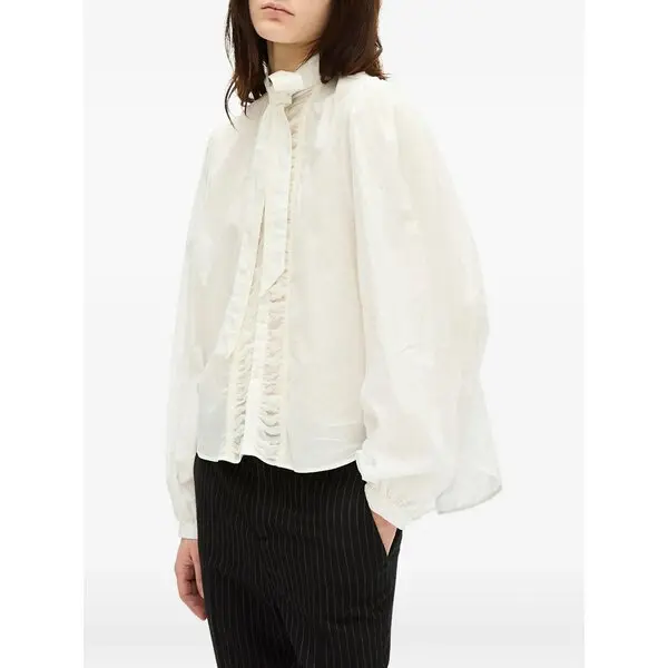 ANN DEMEULEMEESTER Cotton Ruffled Button-fastening Shirt