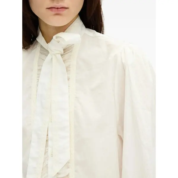 ANN DEMEULEMEESTER Cotton Ruffled Button-fastening Shirt