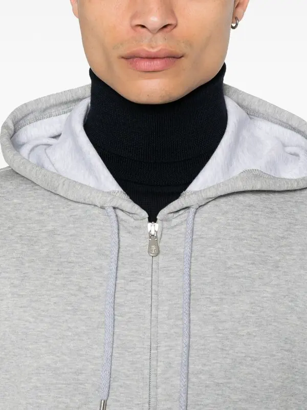 Brunello Cucinelli Cotton Blend Hoodie - Multicolor