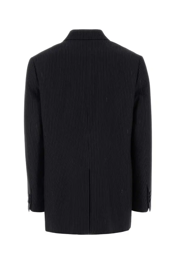 Fendi Embroidered Wool Blend Blazer - Multicolor