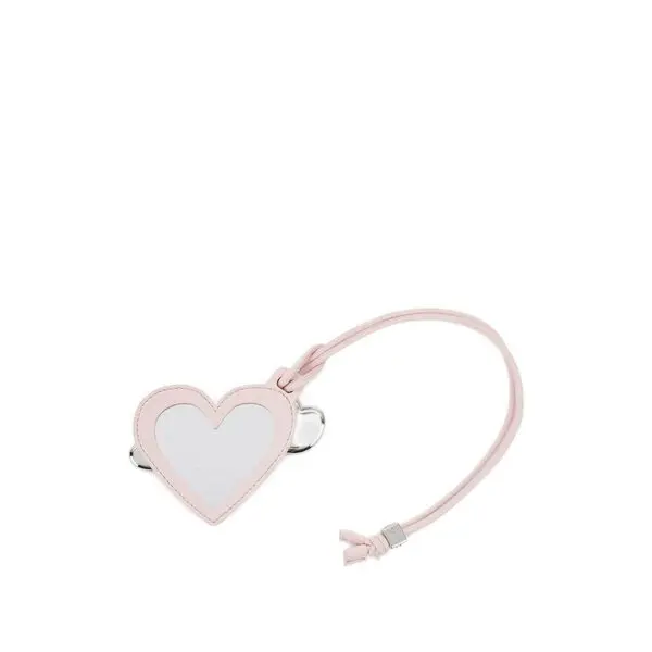 GANNI Embellished Heart Charm - Pink