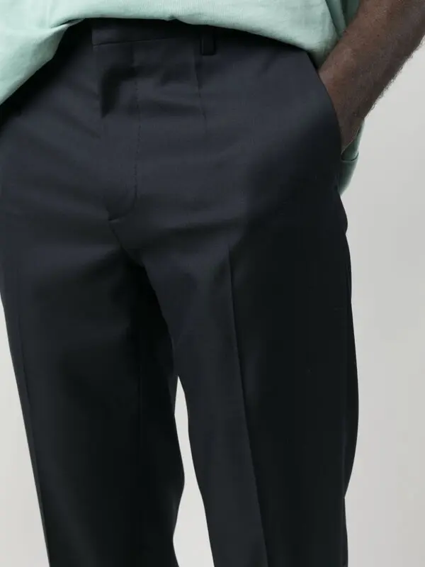 LANVIN Virgin Wool Cigarette Trousers
