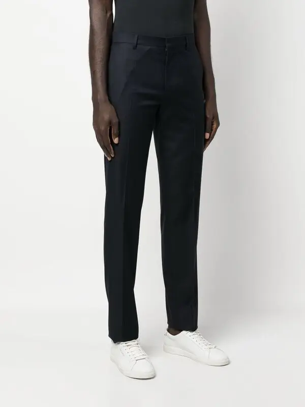 LANVIN Virgin Wool Cigarette Trousers
