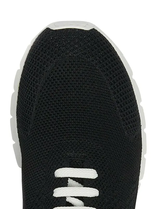 Kiton Knit Running Sneakers With Red Tipped Laces