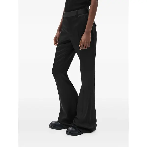 ANN DEMEULEMEESTER Flared Satin Trousers