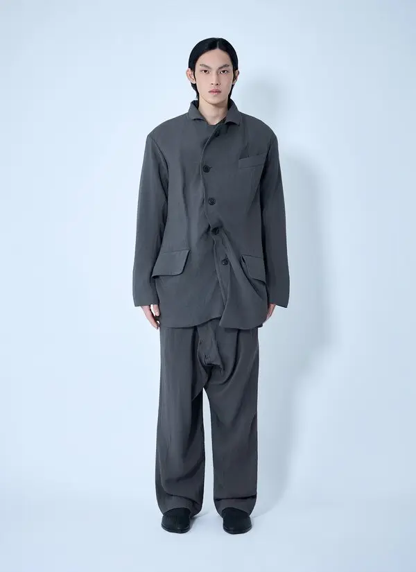 VIVIENNE WESTWOOD Asymmetrical Draped Wide Leg Trousers