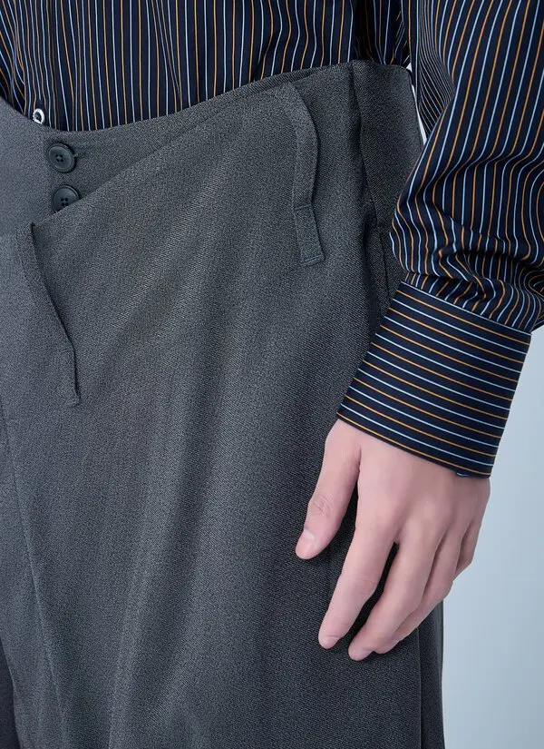 VIVIENNE WESTWOOD Asymmetrical Draped Wide Leg Trousers
