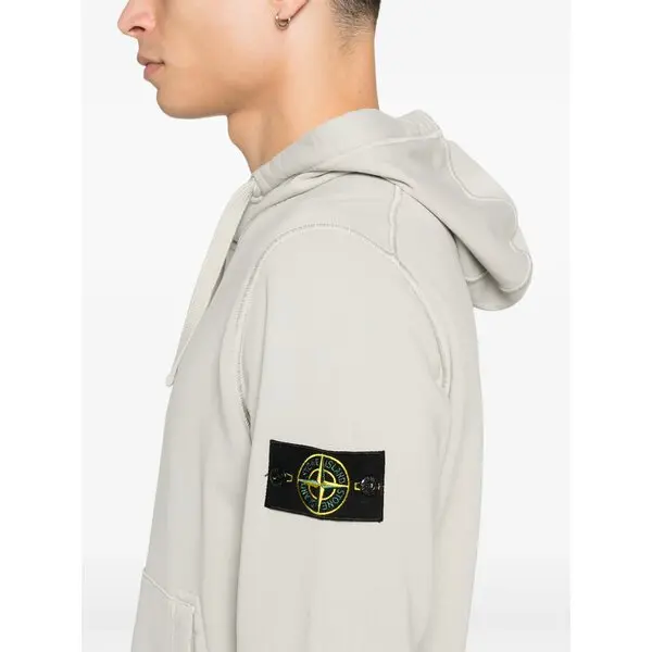 Stone Island Hooded Sweatshirt - Gray