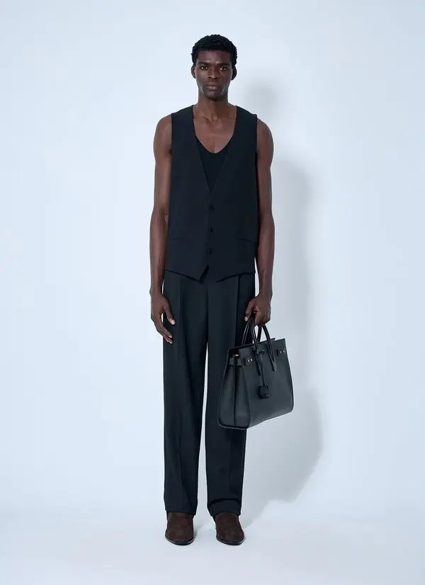Saint Laurent Silk Crepe Waistcoat