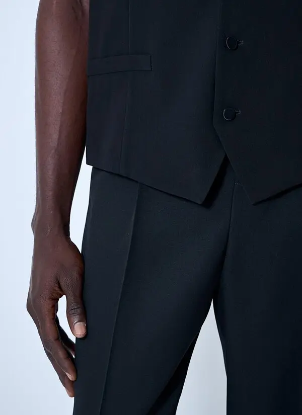 Saint Laurent Silk Crepe Waistcoat