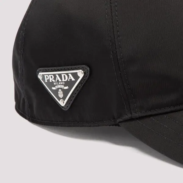 Prada Re-nylon Baseball Cap - Black