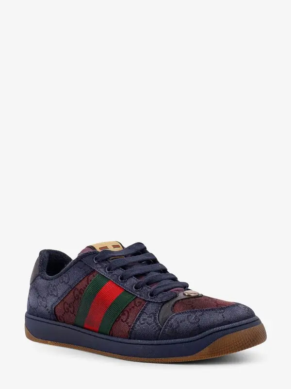 Gucci Gg Bicolor Fabric Sneakers - Blue