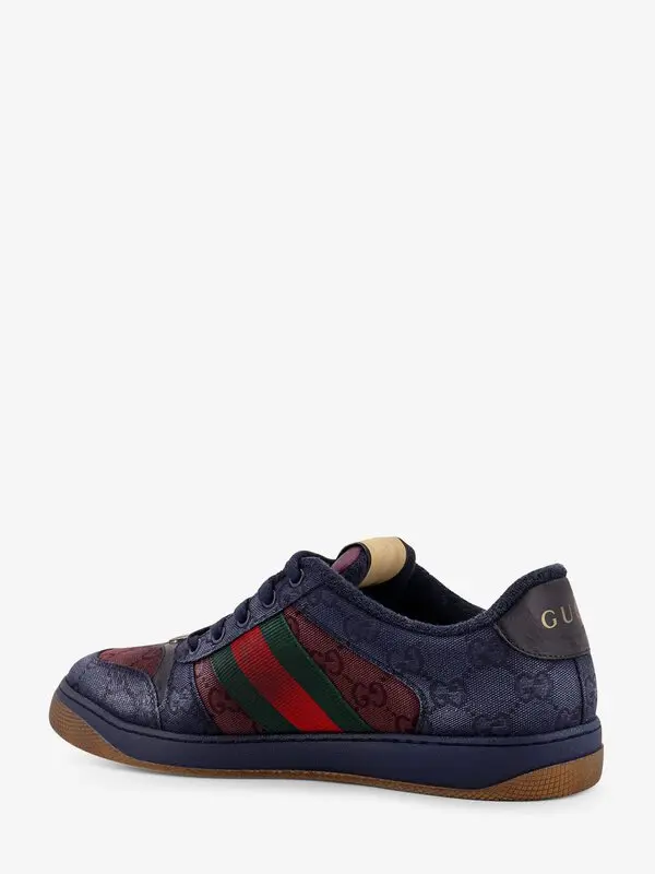 Gucci Gg Bicolor Fabric Sneakers - Blue