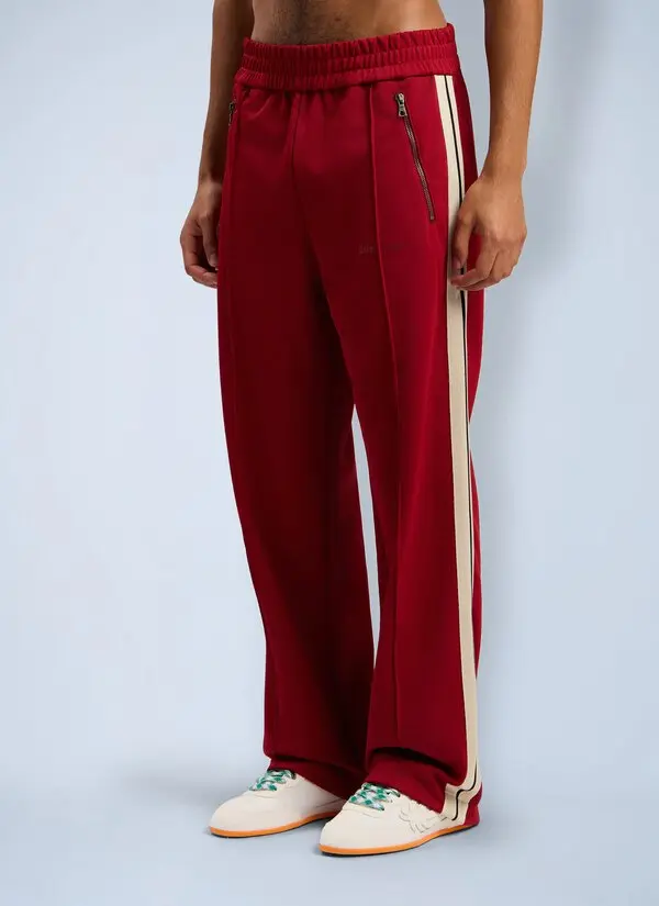 Palm Angels Classic Logo Zip-up Track Pants - Red