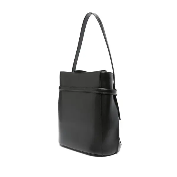 TOTEME Calf Leather Bucket Bag - Black