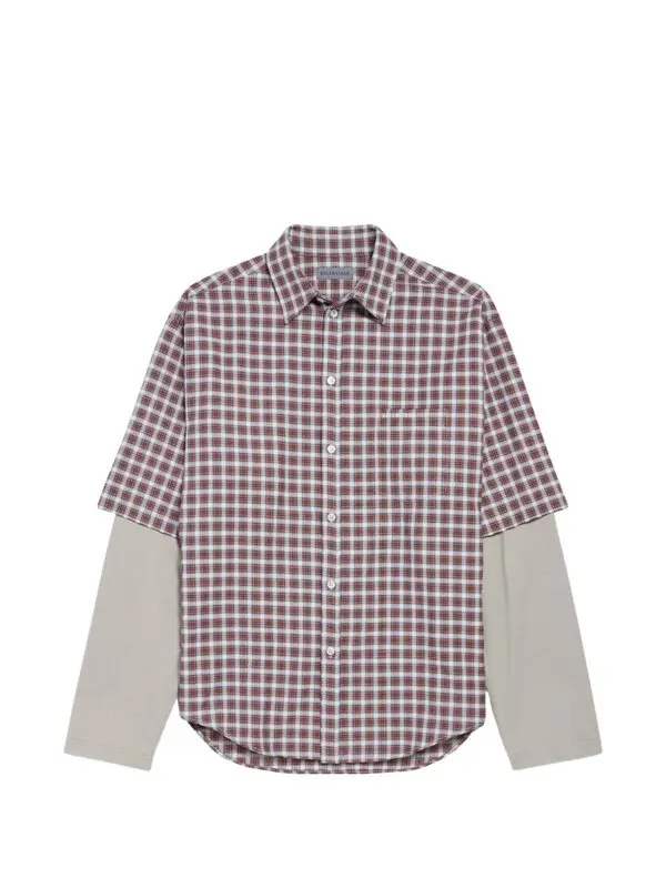 Balenciaga Checked Cotton Shirt