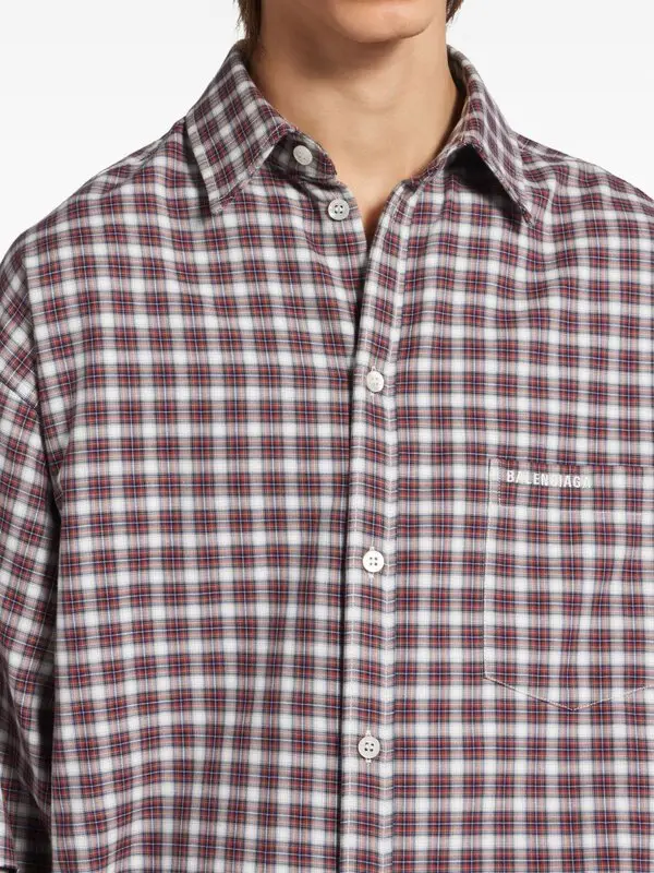 Balenciaga Checked Cotton Shirt