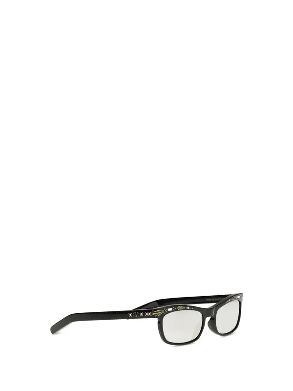 Valentino Garavani Rectangular Acetate Sunglasses With Crystal Embellishments