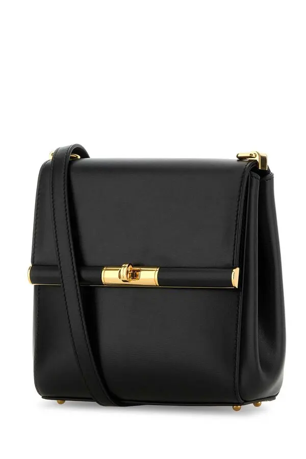 Dolce & Gabbana Leather Marlene Crossbody Bag - Black
