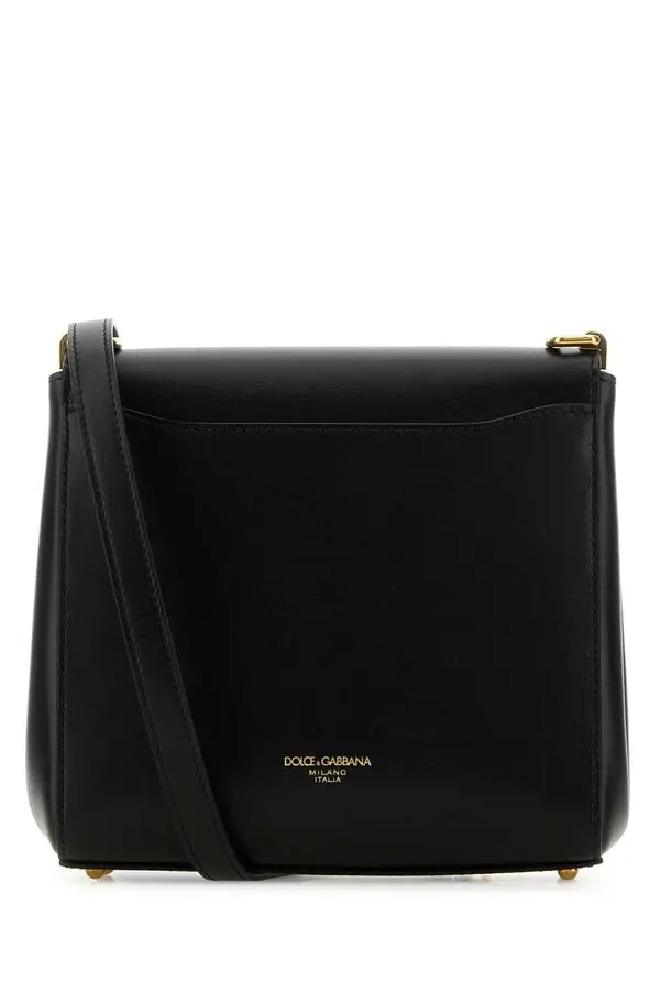 Dolce & Gabbana Leather Marlene Crossbody Bag - Black