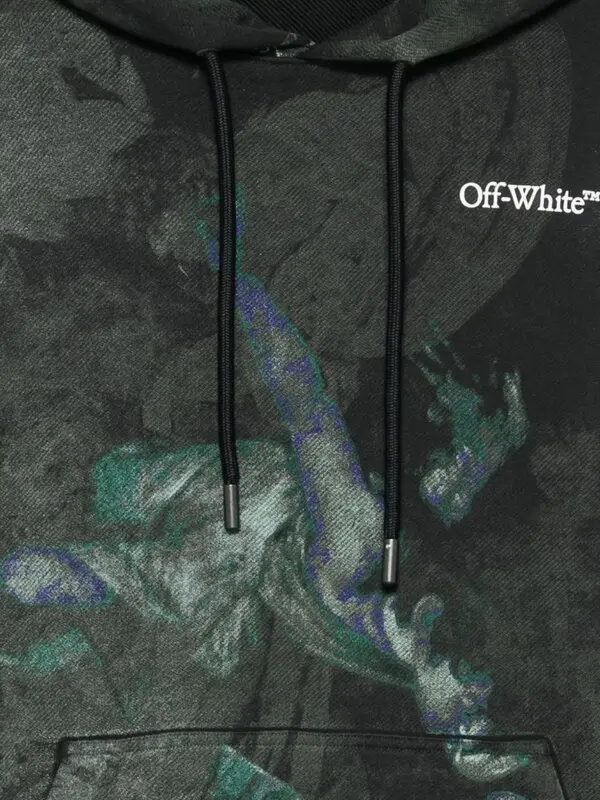 Off-White Dark Painting Skate Hoodie - Multicolor