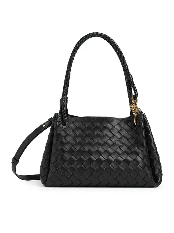 Bottega Veneta Intrecciato Lambskin Shoulder Bag