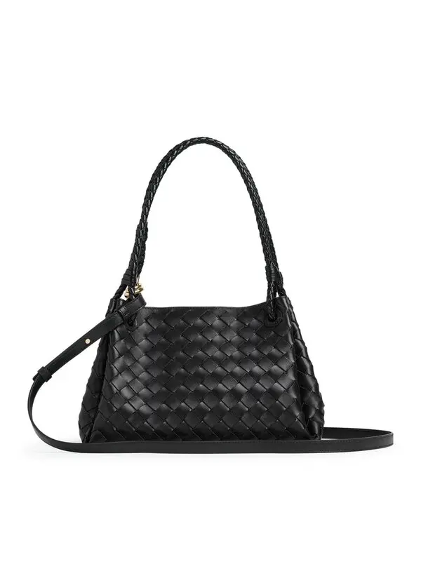 Bottega Veneta Intrecciato Lambskin Shoulder Bag