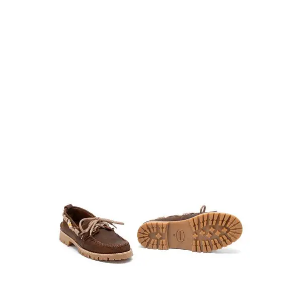 GOLDEN GOOSE Waxed Suede Boat Shoes