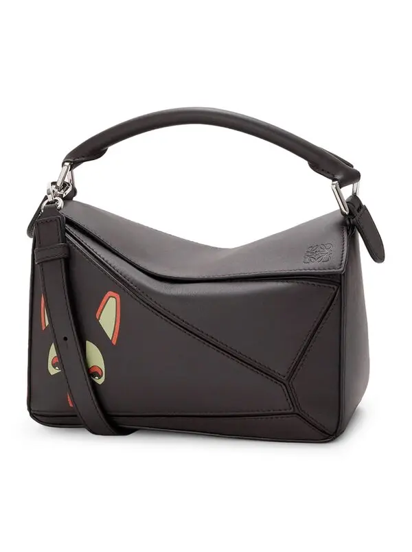 Loewe Futurist Cat" Small Puzzle Bag In Calfskin - Multicolor