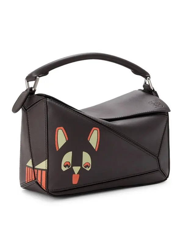 Loewe Futurist Cat" Small Puzzle Bag In Calfskin - Multicolor