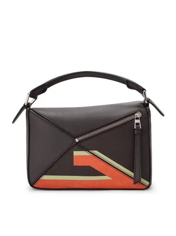 Loewe Futurist Cat" Small Puzzle Bag In Calfskin - Multicolor