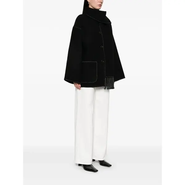 TOTEME Single-breasted Coat With Fringe Detailing