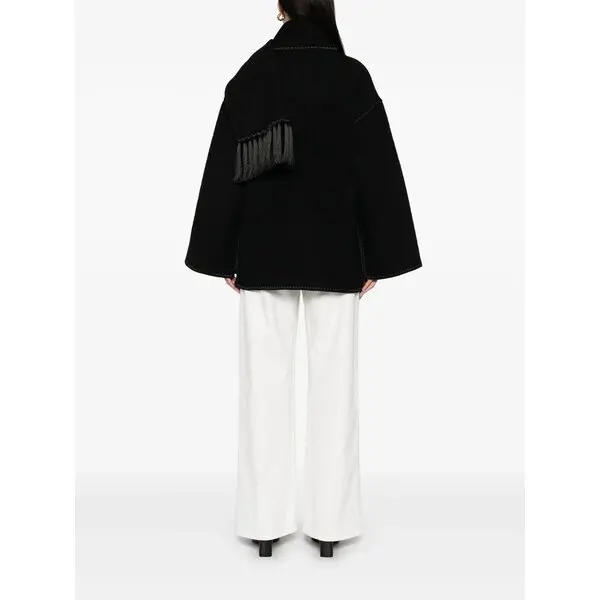 TOTEME Single-breasted Coat With Fringe Detailing