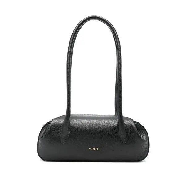 Yuzefi Leather Top Handle Bag - Black